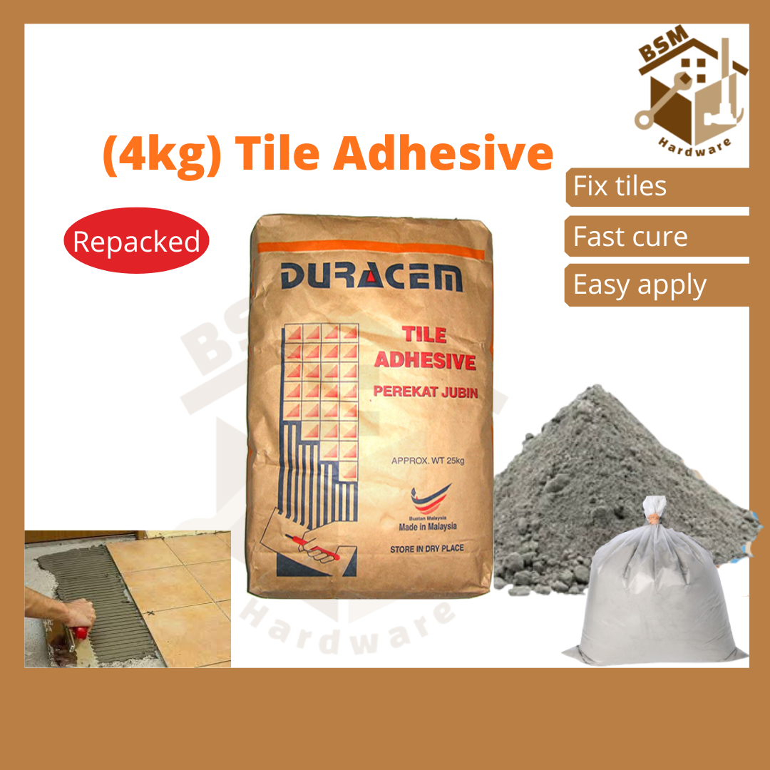 BSM Duracem 4kg Tile Adhesive Cement Gum Adhesive Cement Simen Gam for ...