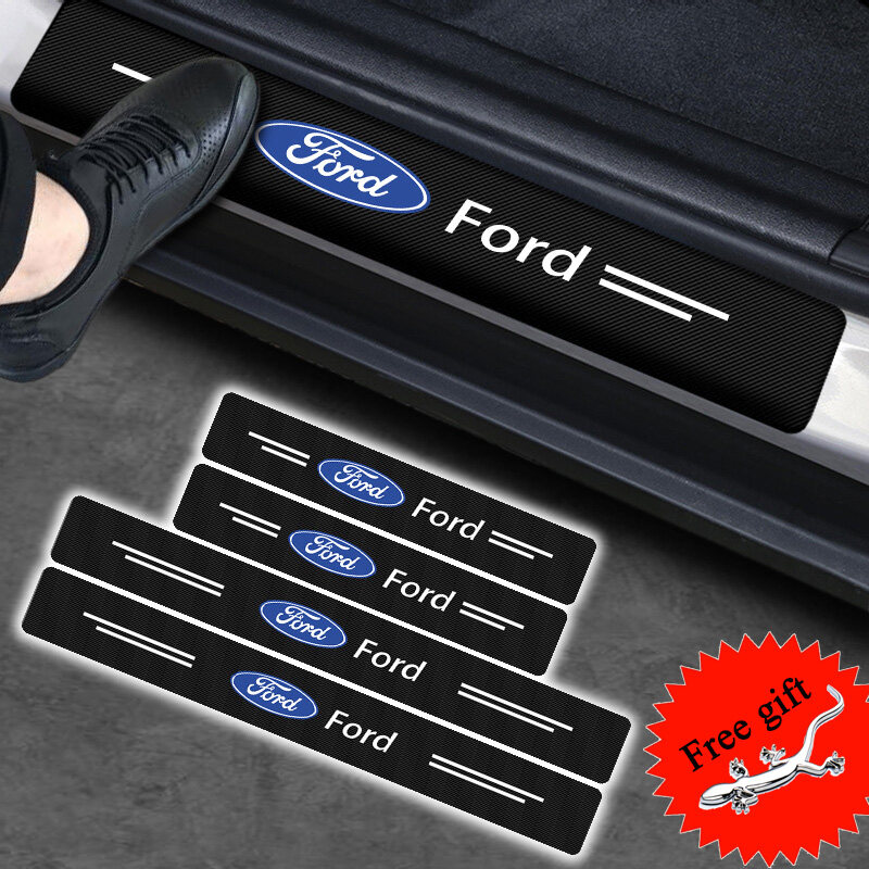 4pcs Ford Focus 2 3 1 MK2 MK3 MK1 Fusion Door Threshold Scuff Plate ...