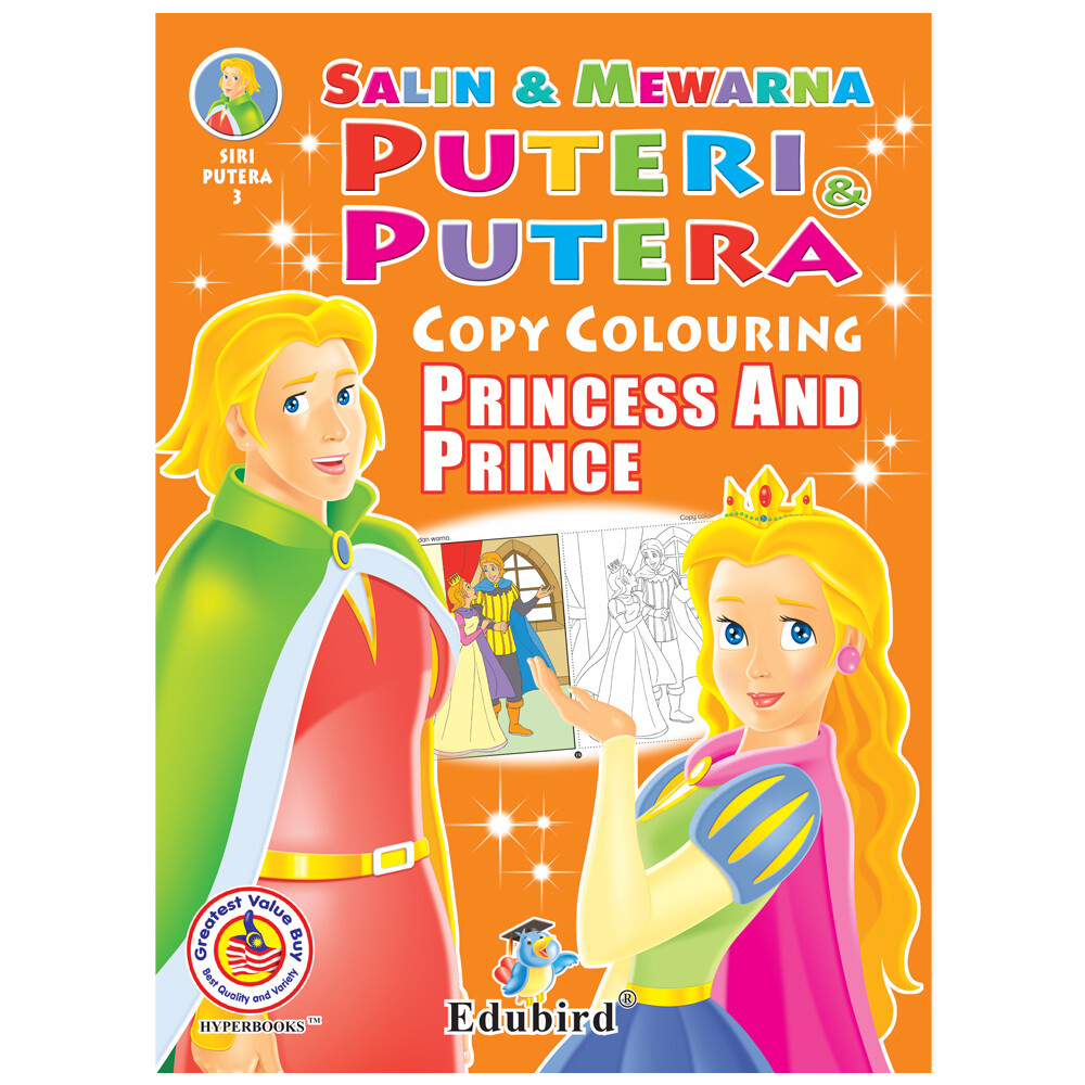 Copy & Colouring Princess And Prince SIRI PUTERA 3 | Lazada