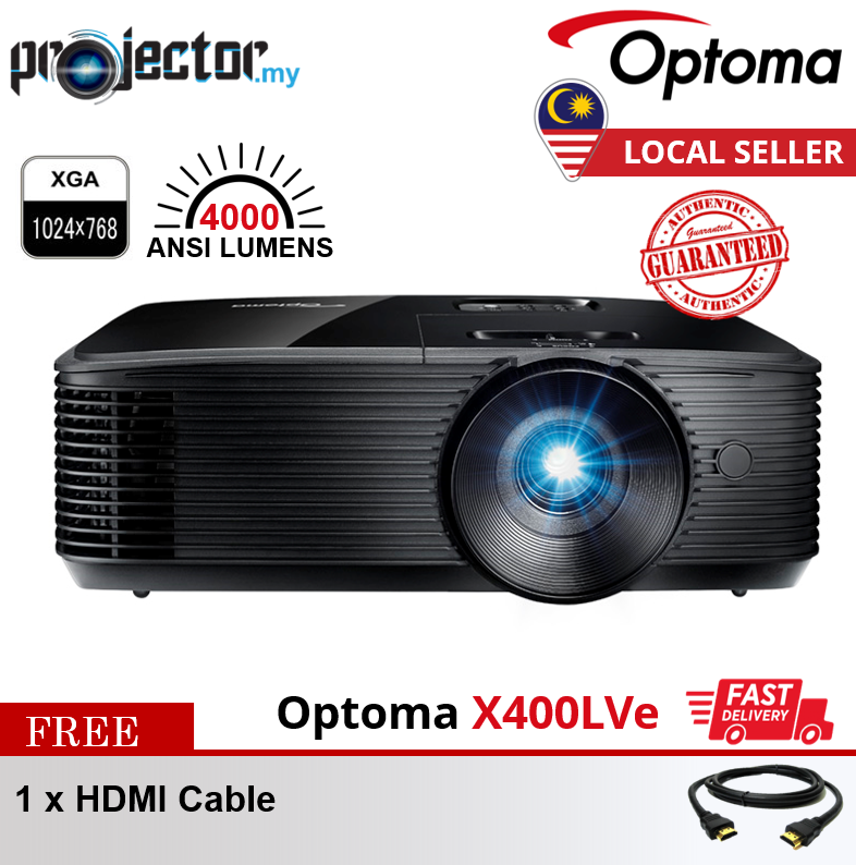 Optoma X400LVe XGA 4000 ANSI lumens DLP High Lumen Projector, Business ...