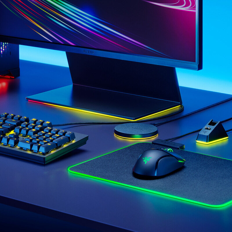 Original Razer Charging Pad Chroma 10W Fast Wireless Charger with Razer ...