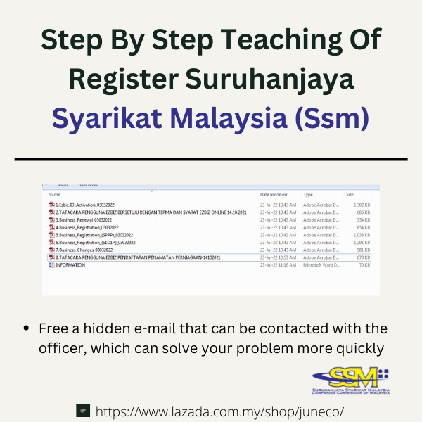 REGISTER SSM AND OPEN ACCOUNT DAFTAR SSM DAN BUKA AKAUN | Lazada