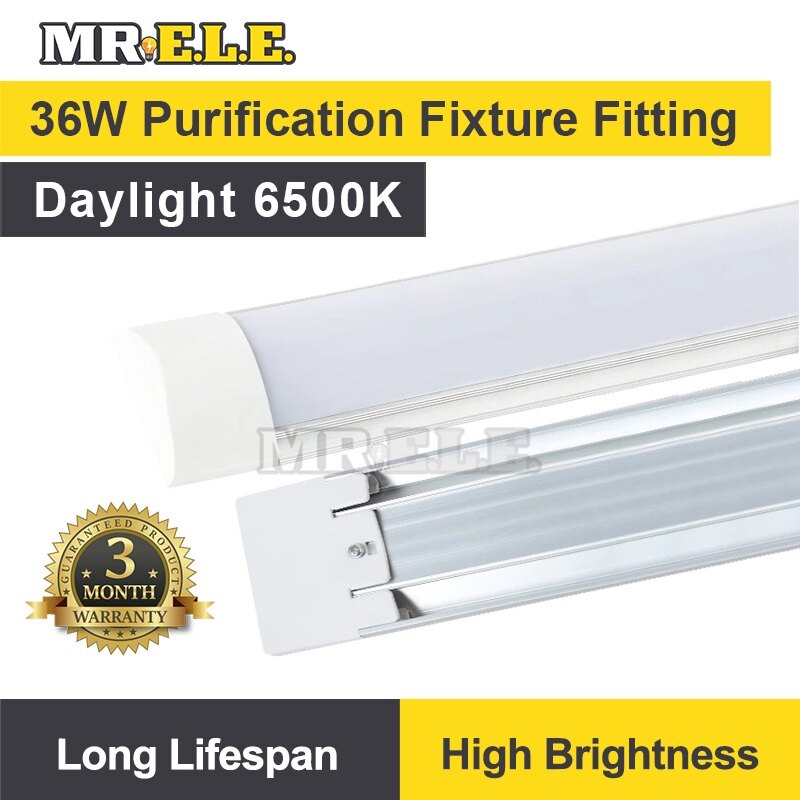 36W LED Purification Fixture Fitting 120CM Led Tube Light Super Bright ...