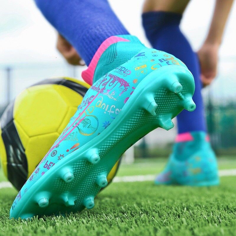 【Size35-45】Outdoor Mens Training Soccer Cleats Professional Spikes ...