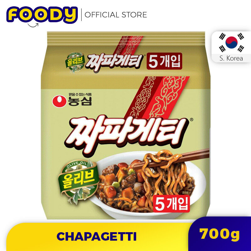 (HALAL) Korea Nongshim Chapagetti Korean Black Spaghetti with Roasted ...