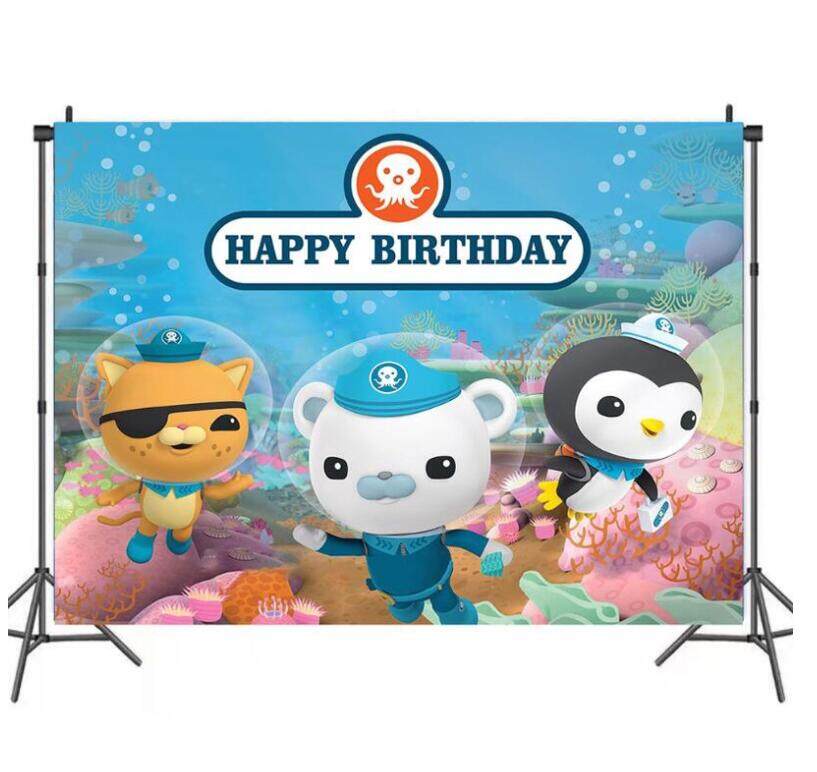 5x3ft Octonauts Photography Backdrop Birthday Party Decorations ...