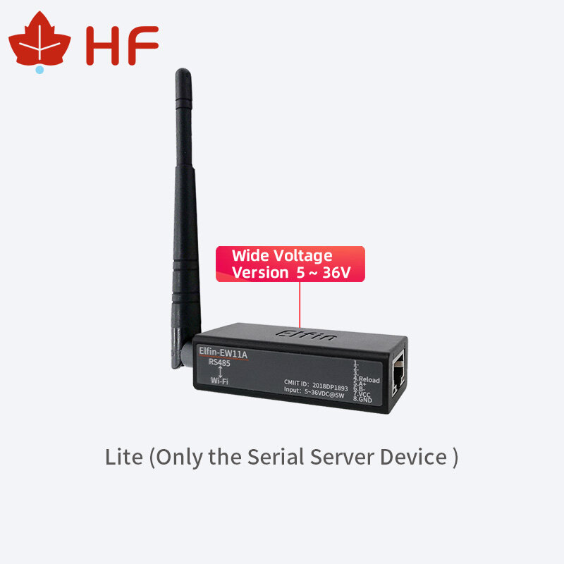 เซิร์ฟเวอร์อนุกรม RS485เป็น WIFI Elfin-EW11 Elfin-EW11-0 EW11A แรงดัน ...