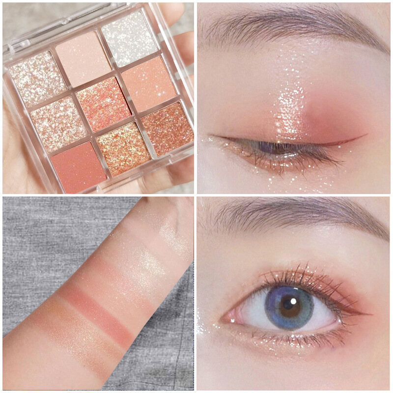 Enerbeauty INSFANY 9สีใหม่โปร่งใสอายแชโดว์อะคริลิคตลับอายชาโดว์ ...