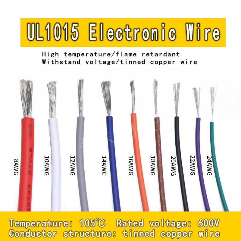 5M UL1430 22awg Electron ลวดการฉายรังสีสายไฟ AC อเมริกันมาตรฐานลวดทองแดงหุ้มดีบุก300V ฉนวนกัน ...