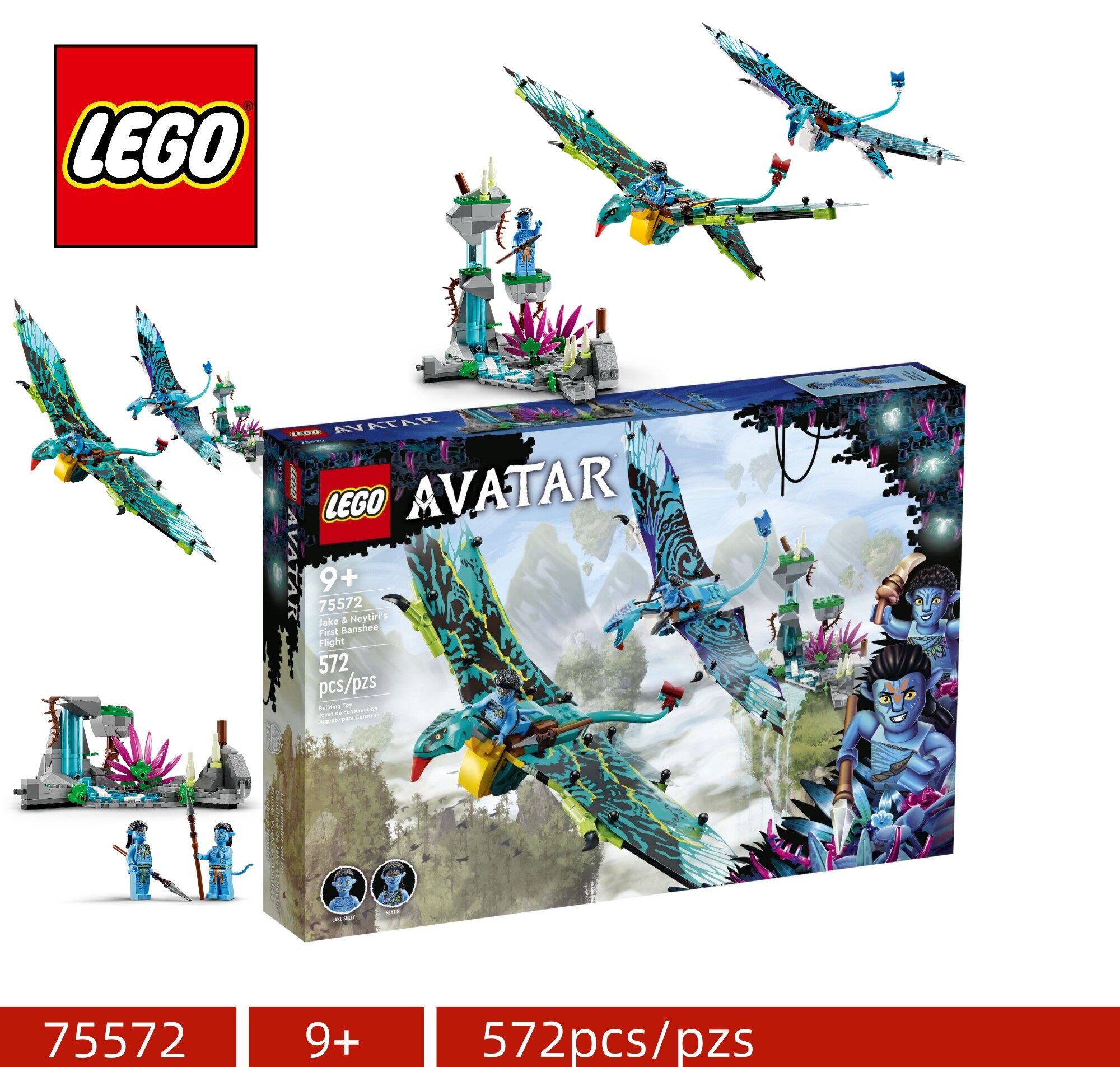 LEGO Avatar 75572 Jake & Neytiri’s First Banshee Flight - 100% Original ...