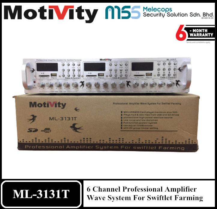 MOTIVITY ML-3131T 6 Channel Professional Amplifier Wave System For ...
