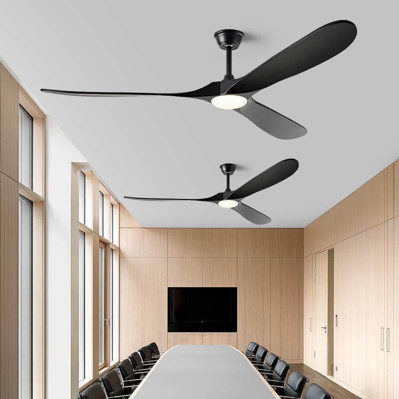 Large Size Wood DC Ceiling Fan 70 88inch 85-265V Industrial Fans No ...