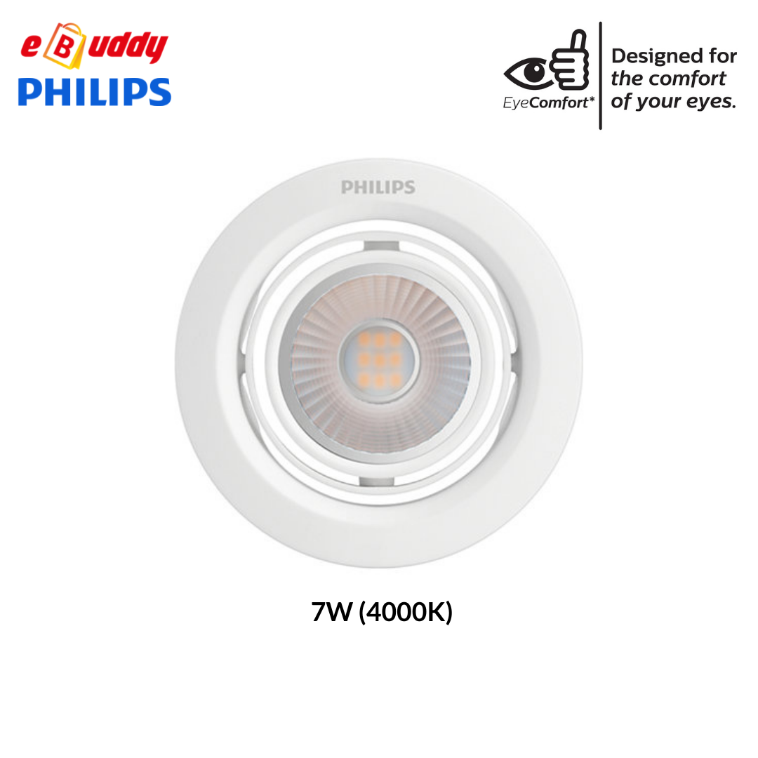 PHILIPS Pomeron Essential LED Spotlight Recessed 7W ( 2700K / 4000K ...