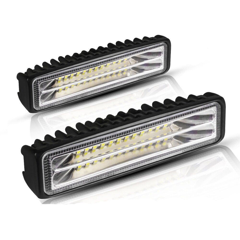 1pair 6inch Off Road LED Driving Fog Light Bar 12V 24V 72W LED Light ...
