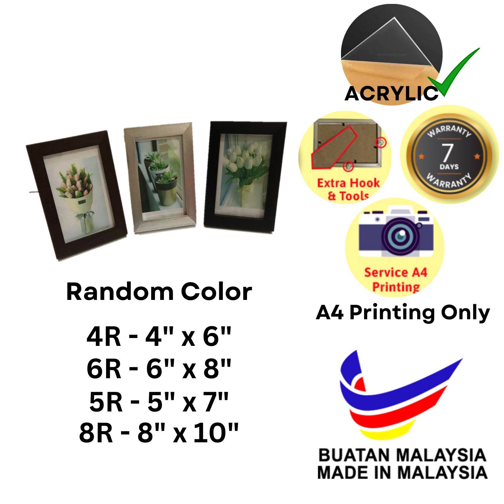 Party 1 Photo Frame 4R-12R A3 A4 Small Size Fiber Frame Poster Wall Hanging Frame Home ...