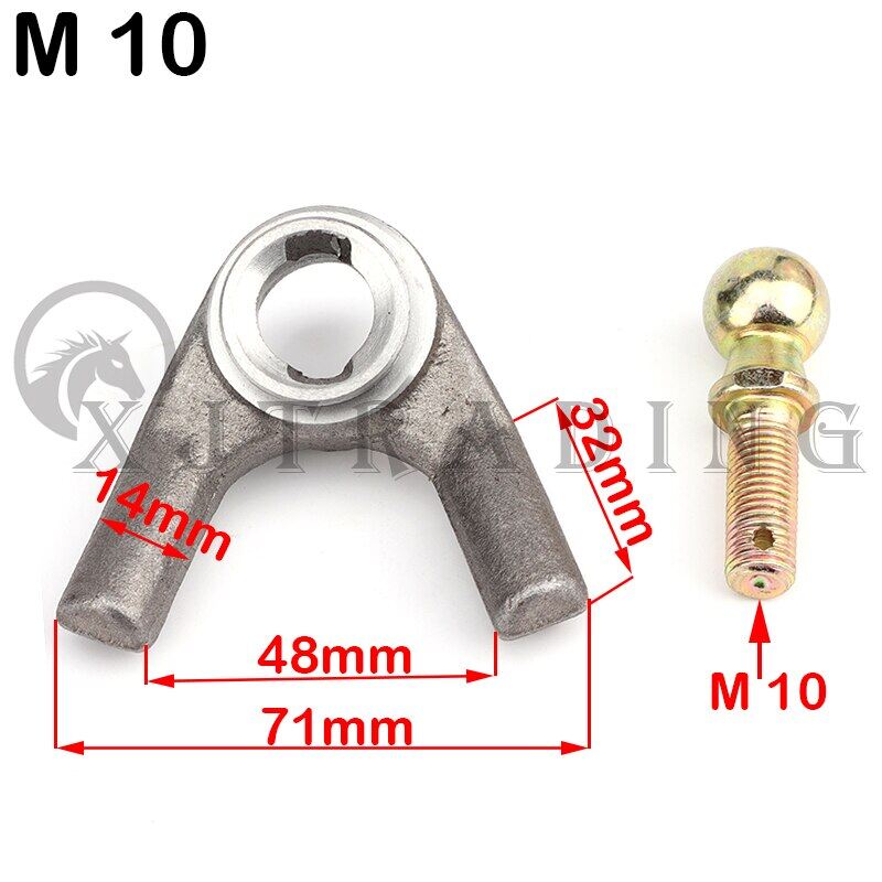 1 set M10 rocker arm ball joint M14 * M10 tie rod ball joint kit for ...