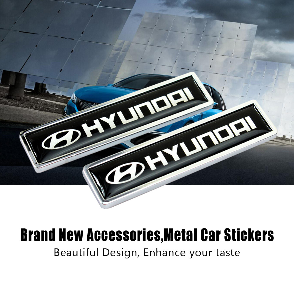 Night Knight 2 Pieces Car Emblem Badge Decal For Hyundai accent reina ...