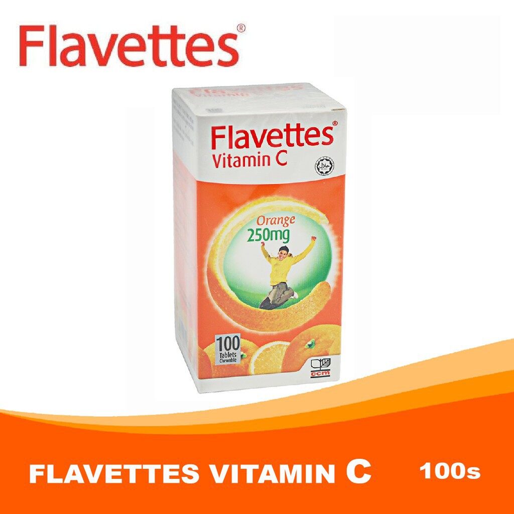 Flavettes Vitamin C 250mg Orange 100 Tabs | Lazada