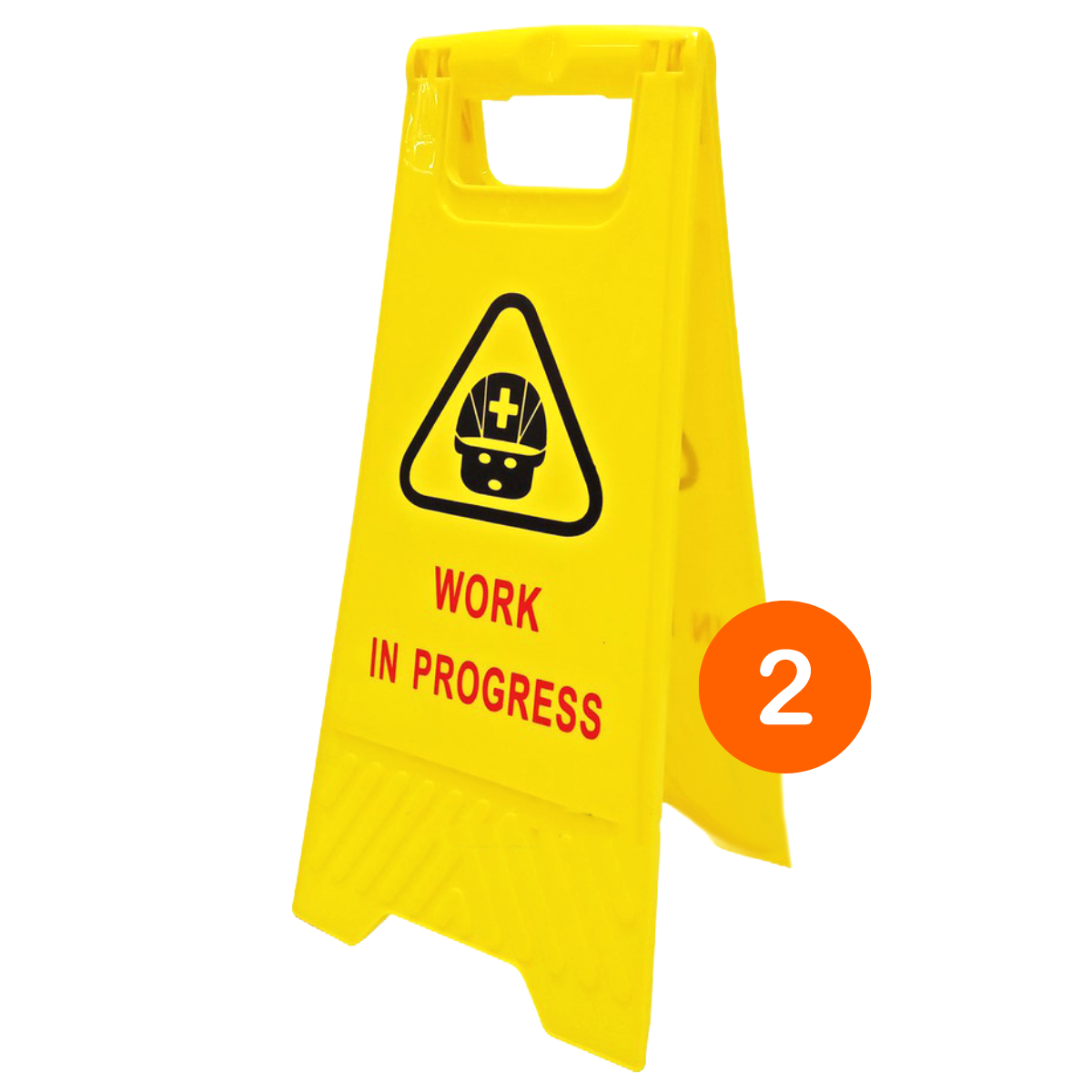 Yellow Foldable Floor Sign Board Stand NO PARKING NO ENTRY WET FLOOR ...