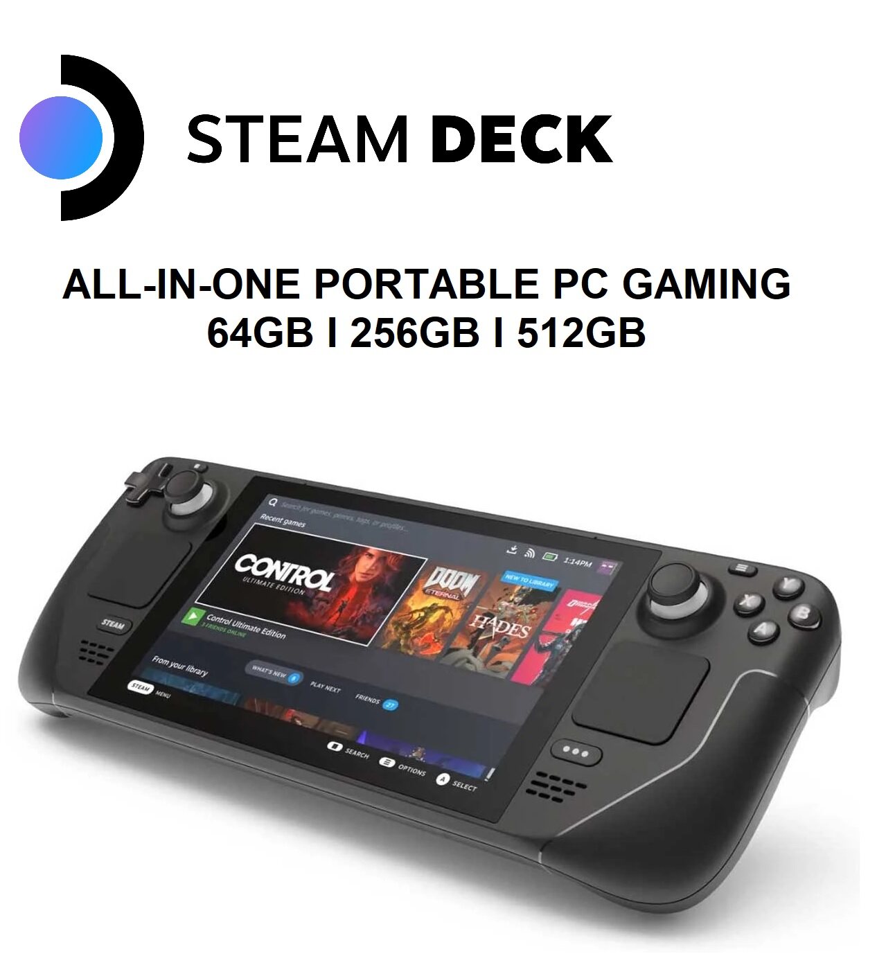 Ready Stock I Steam Deck I Handheld Portable PC Gaming Console I US set ...
