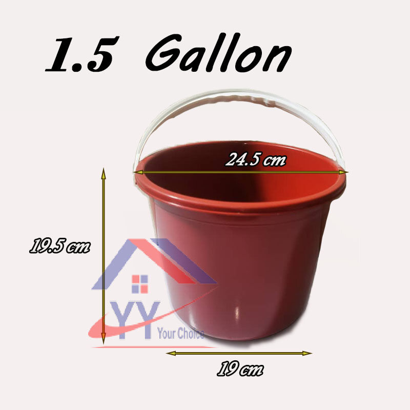 0.5-8 Gallon Plastic Pail/ Plastic Water Pail/ Plastic Water Bucket ...