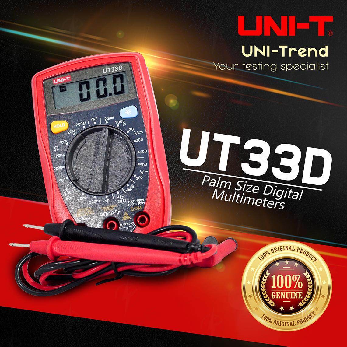 UNI-T UT33D / Palm Size Digital Multimeter | Lazada