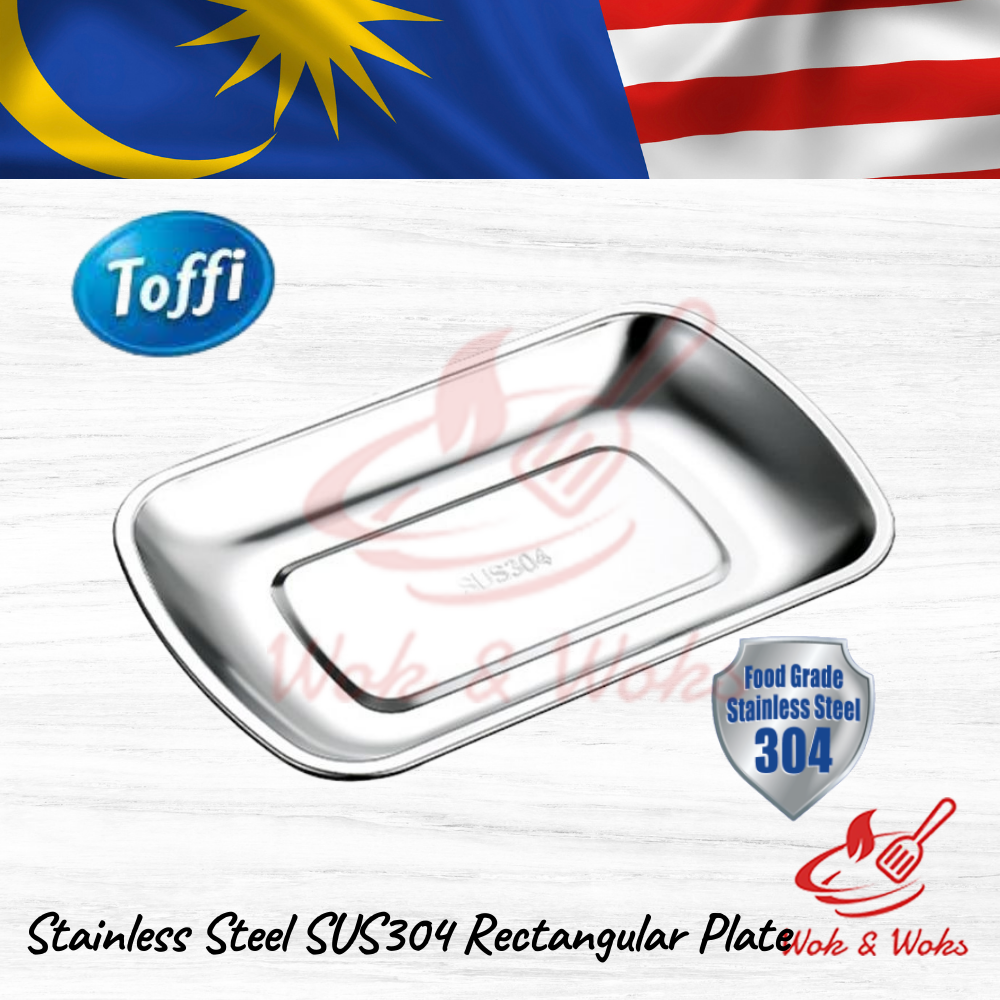 Toffi Brand Stainless Steel SUS304 Rectangular Plate / Pinggan ...