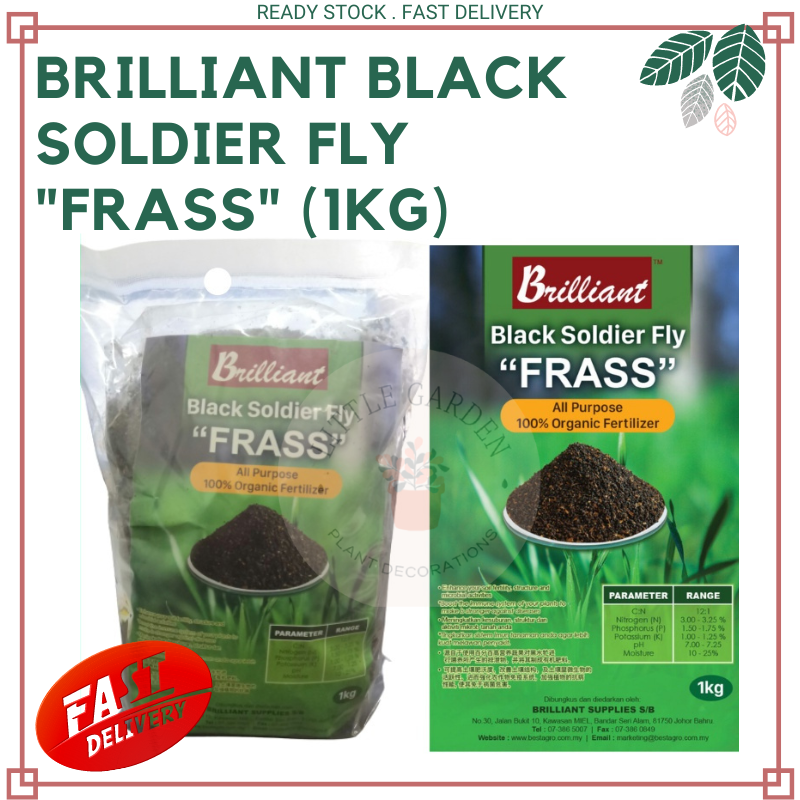 (READY STOCK) 1KG Baja Organik Black Soldier Fly Larvae Frass Organic ...