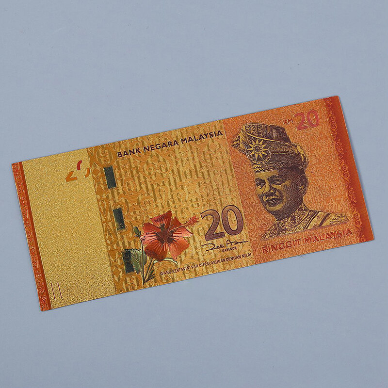 [Hot Sale] 6Pcs Malaysia Paper Gold Foil Banknote Non-currency ...