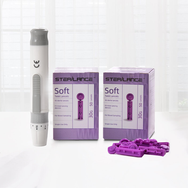 Lancet pen and 50pcs 30G Sterile blood collection Lancets | Lazada