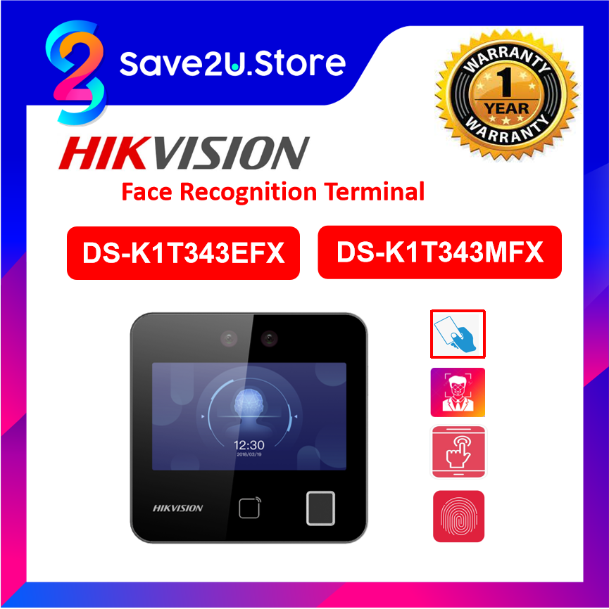 HIKVISION DS-K1T343EFX / DS-K1T343MFX 4.3inch LCD Touch Screen Face ...