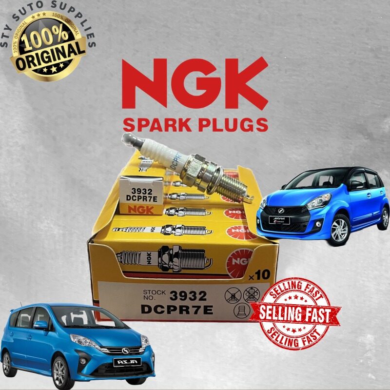 100% ORIGINAL NGK SPARK PLUG DCPR7EA-9 FOR MYVI 2007 AND ABOVE | Lazada
