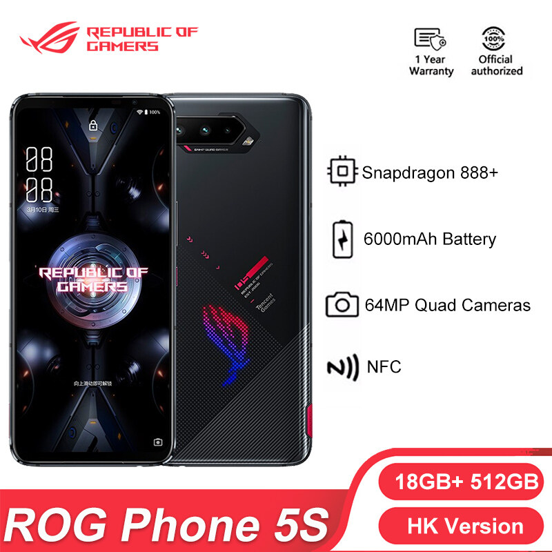 ROG Phone โทรศัพท์มือถือ5S,สมาร์ทโฟน RAM 18GB + 512GB ROM Snapdragon ...
