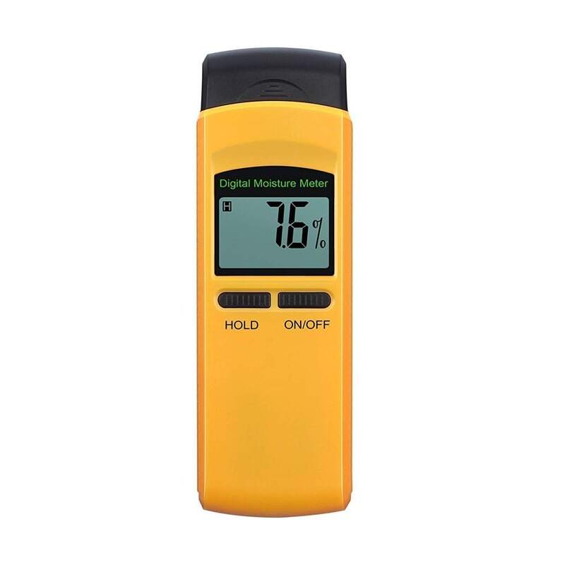 Moisture Meter 4 Pin Digital Moisture Meter Damp Detector Humidity ...