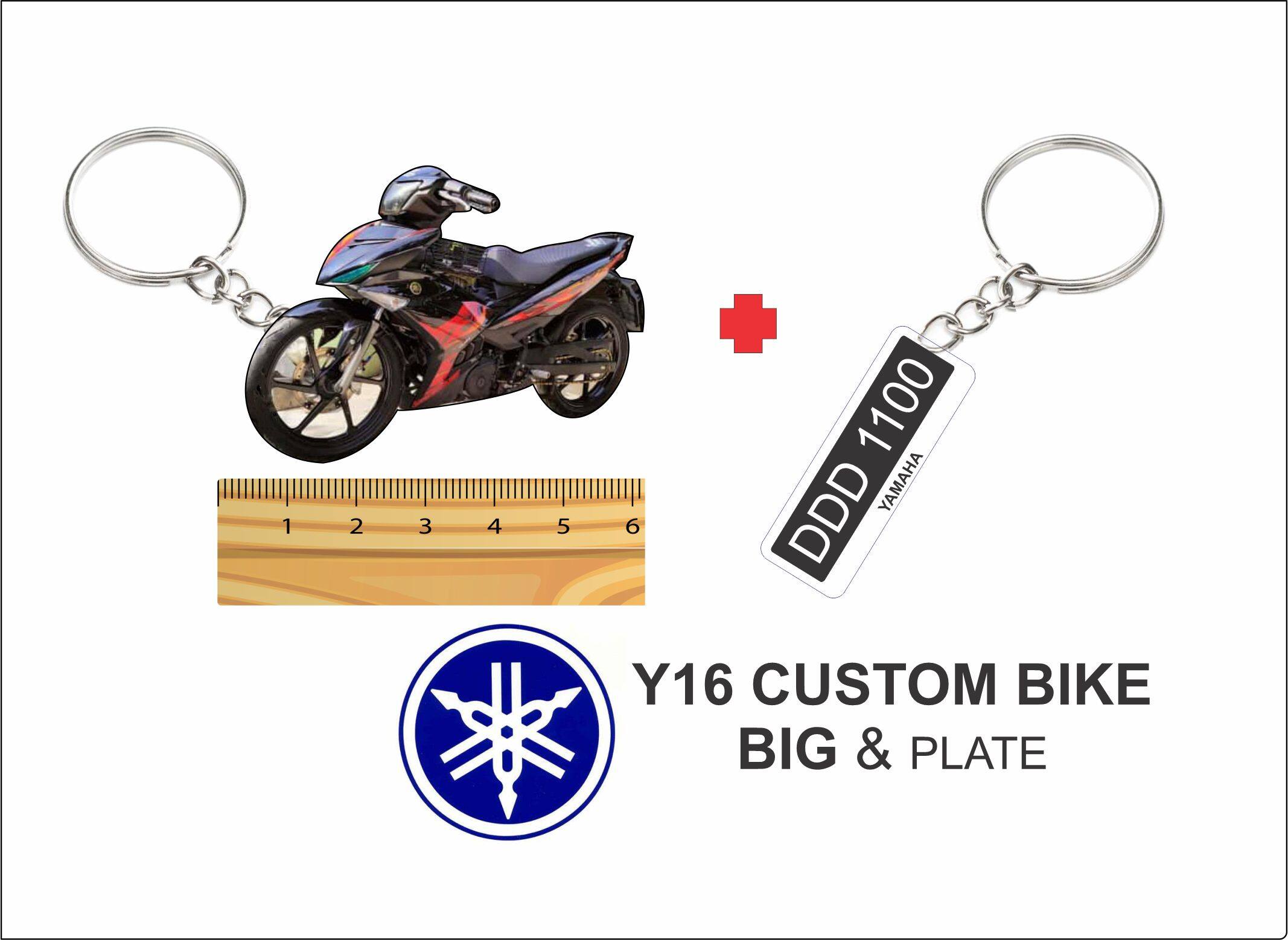 yamaha y16 custom modified keychain 2d | Lazada