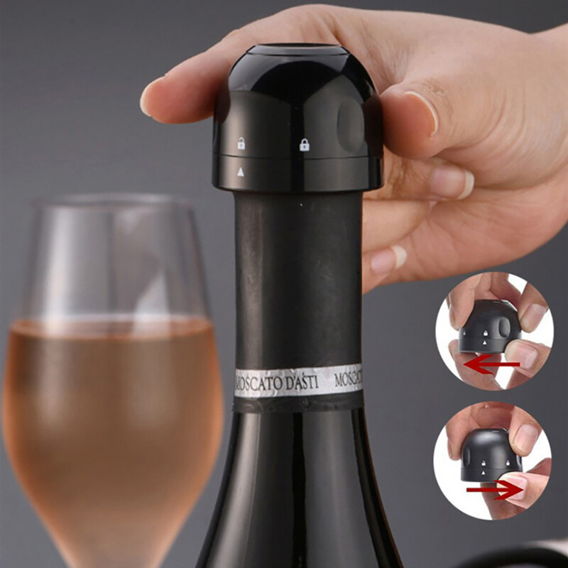 MUXI Red Wine Bottle Cap Stopper Vacuum Sealer Wine Stopper Keeper ...