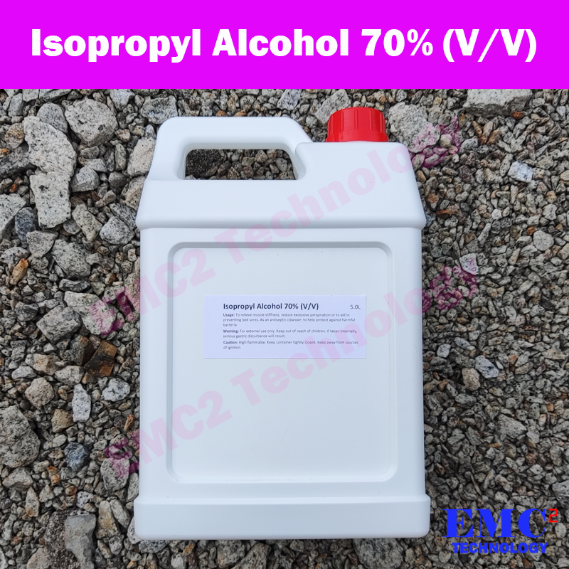 Isopropyl Alcohol (IPA) 70% (V/V) / Rubbing Alcohol 5L - Sesuai sebagai ...