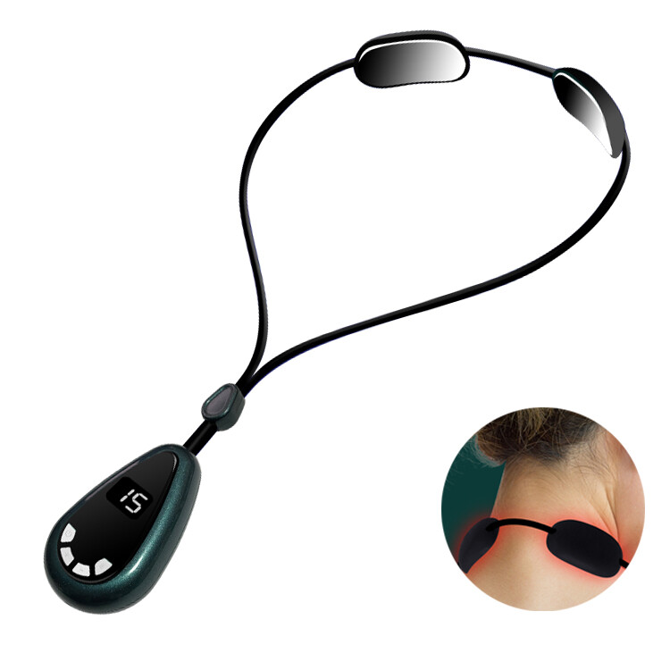 Rechargeable Neck Massager Therapy With Heat Compress Smart TENS+EMS ...