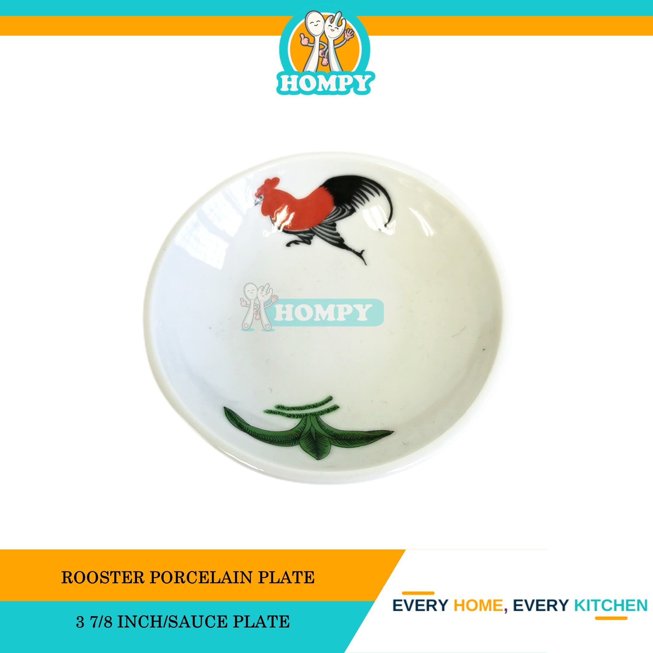 3 7/8'' 7" 8'' Porcelain Rooster Plate / Ceramic Rooster Plate ...