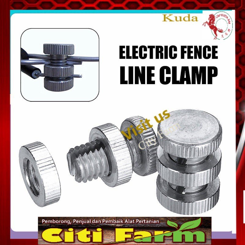 Joint Clamp Heavy Duty Electric Fencing Pagar electrik pertanian City ...