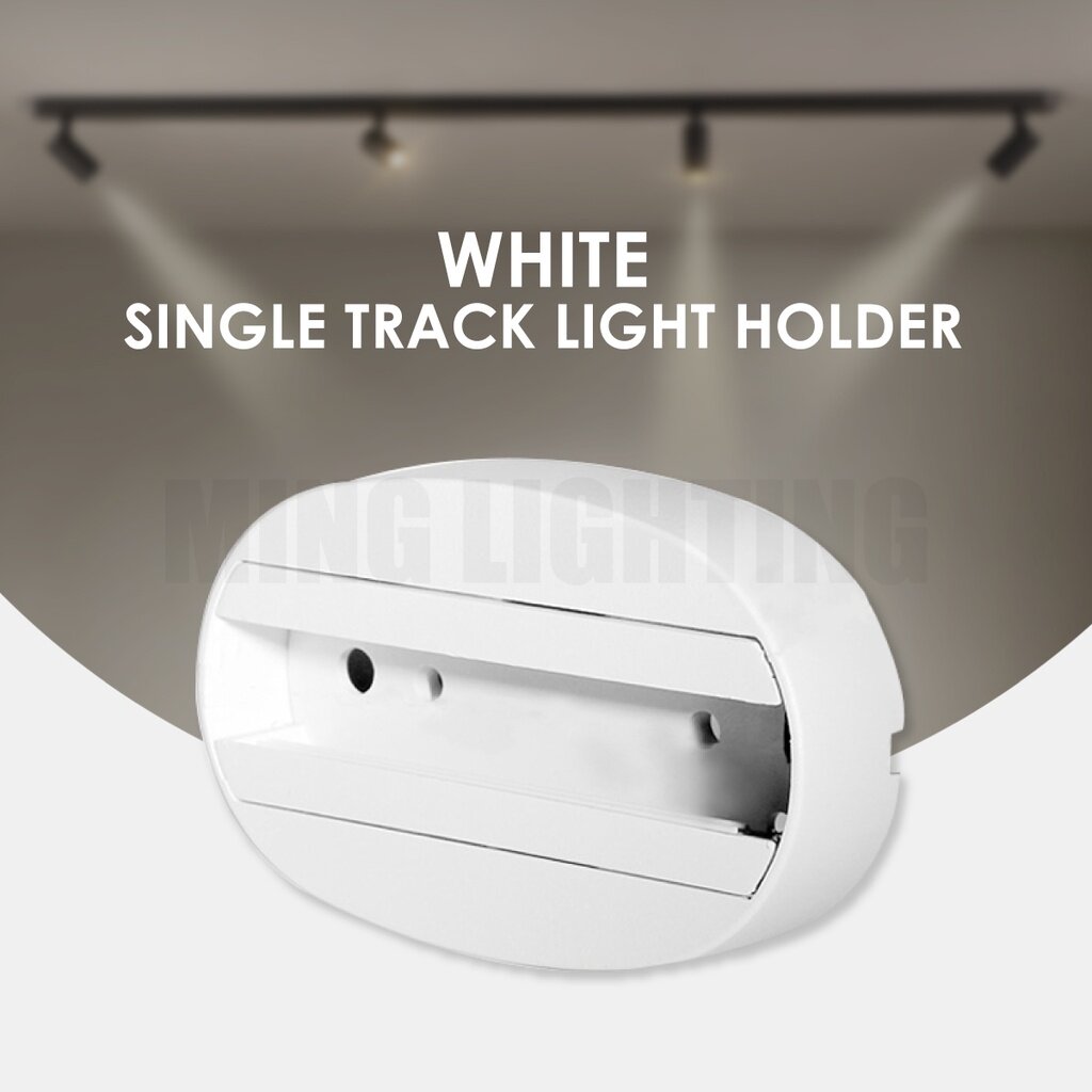 Track Light Base Holder Single Connector Tracklight Surface Mounted ...