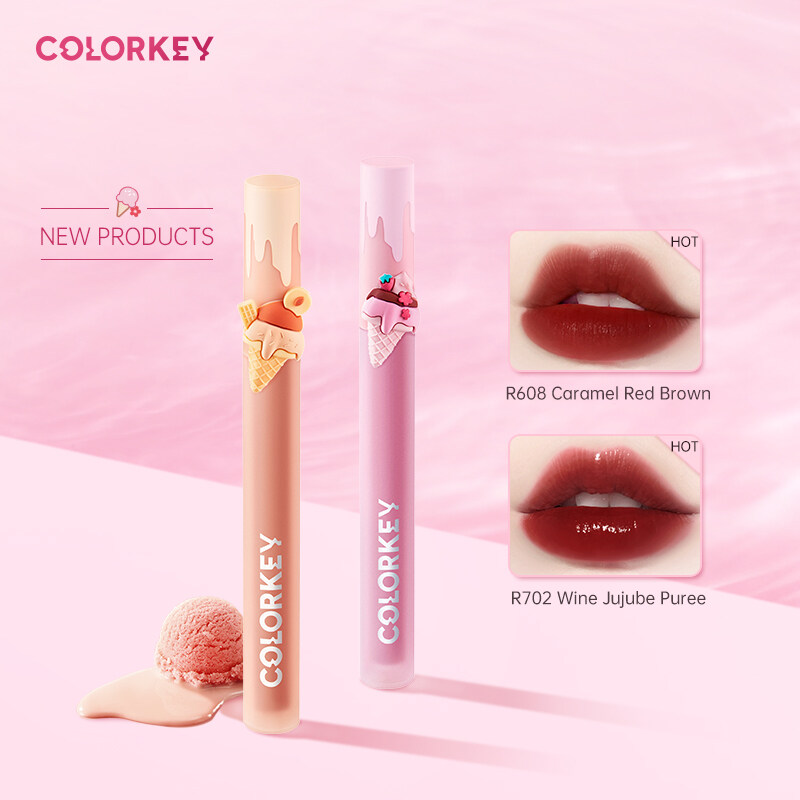 Colorkey Summer Ice Cream Series Watery & Matte Texture Lipgloss ...