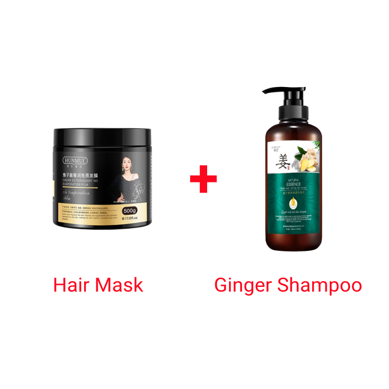 Caviar Hair Mask Keratin Treatment Rambut 500ml Krim Lurus Rambut Obat ...