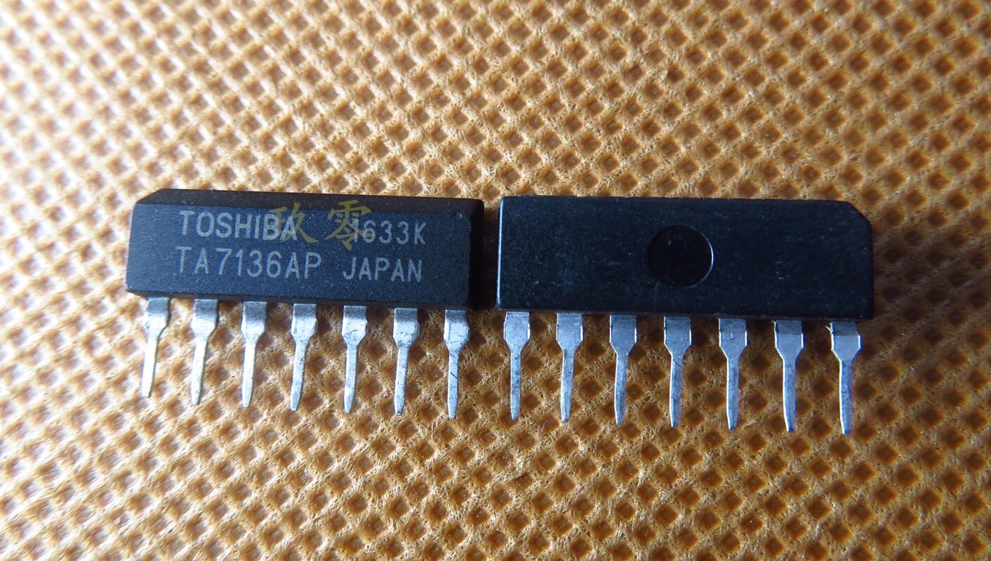 1PCS TA7136P TA7136AP ZIP-7 straight plug dual audio voltage amplifier ...