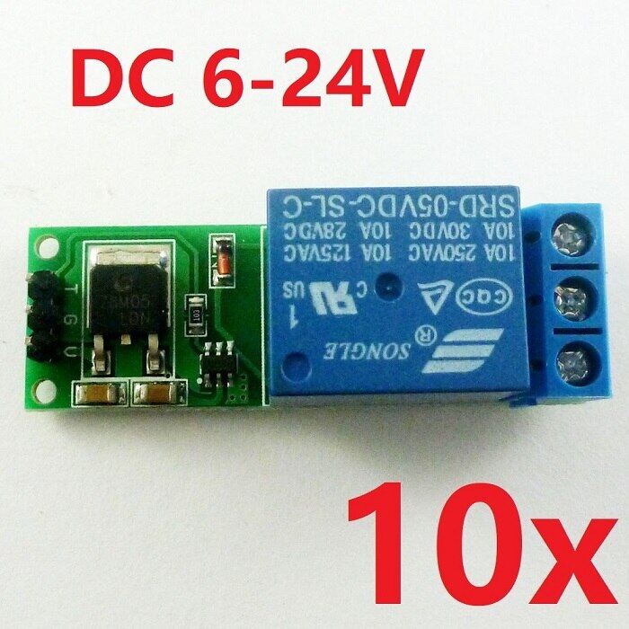 Low Voltage Trigger DC 6V 9V 12V 24V Flip-Flop Latch Relay Module ...