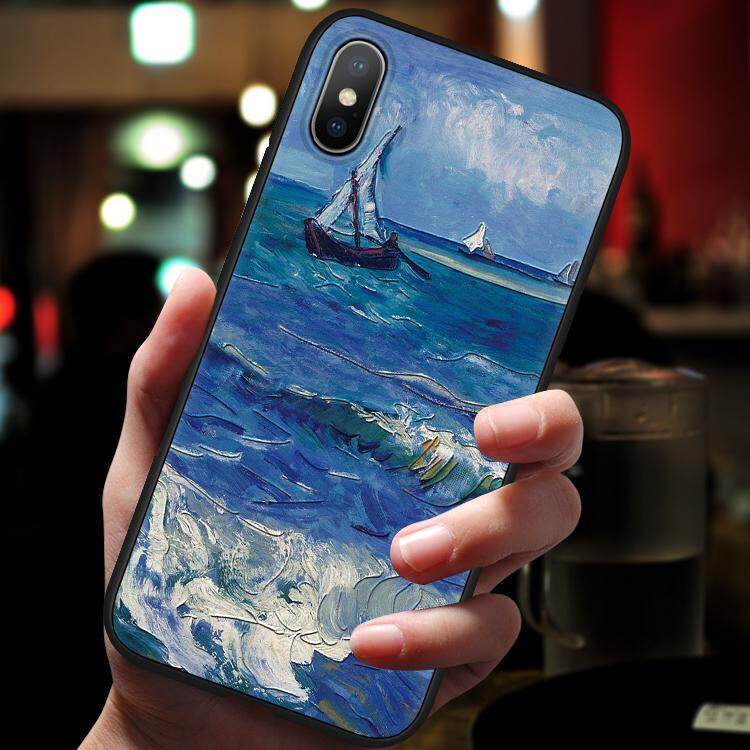 3D Emboss Relief Retro Oil Painting Shockproof Phone Case For OPPO R9s ...