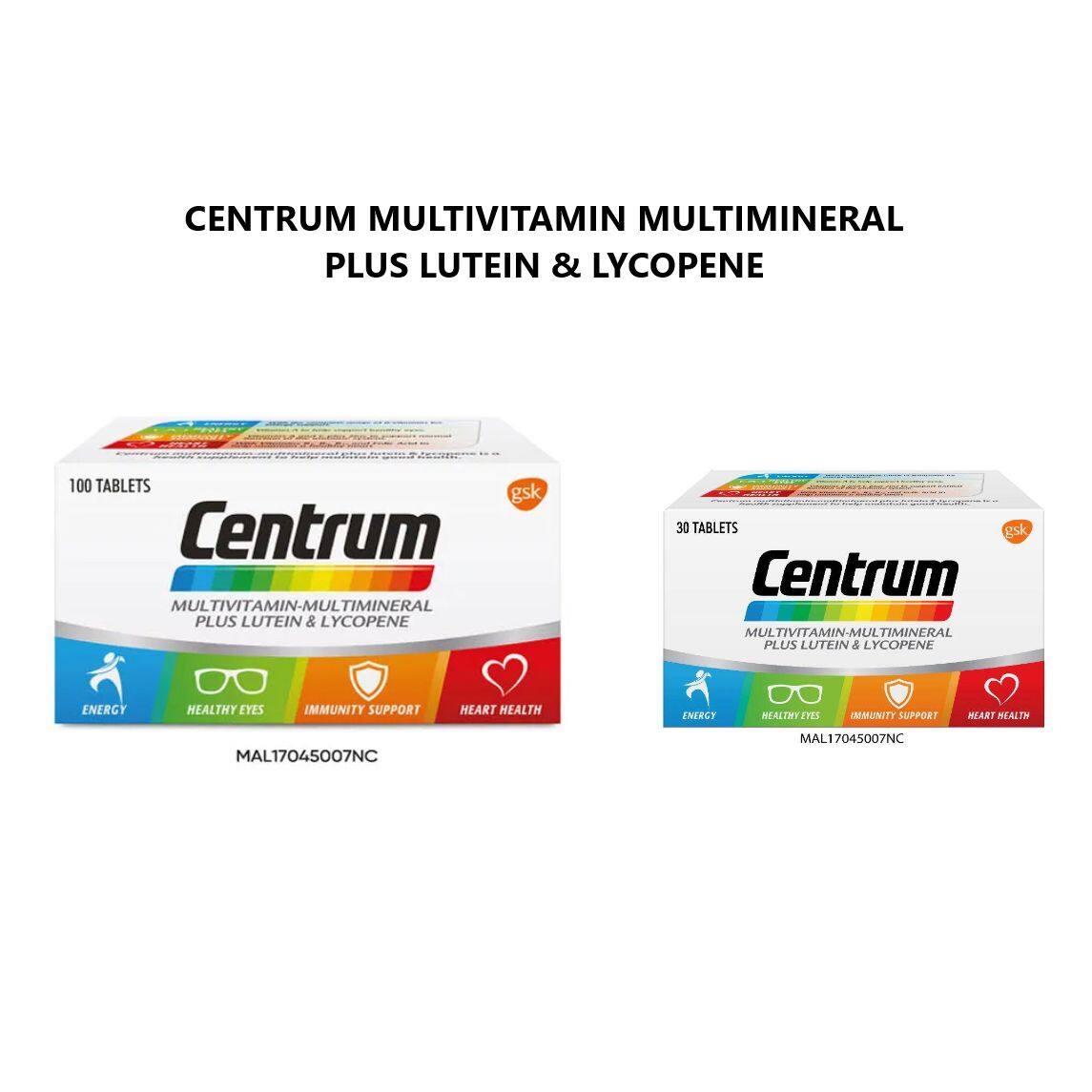 Centrum Multivitamin Multimineral 30's / 100S | Lazada