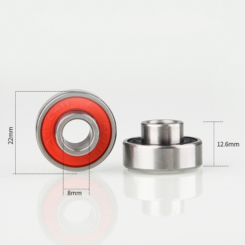 10Pcs 608-2RS Longboard Integrated Bearing Skateboard Wheel Bearing ...