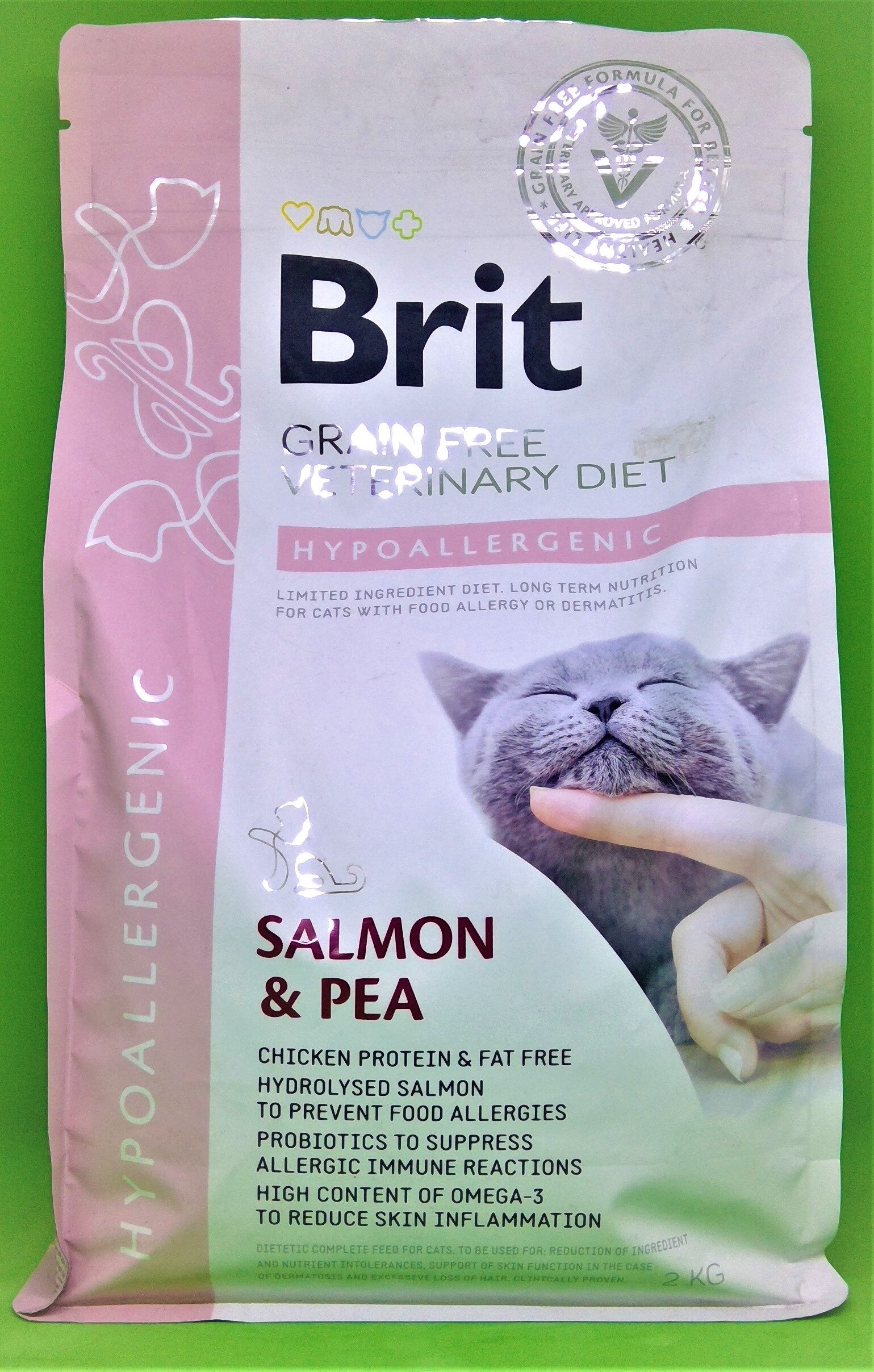 Brit hypoallergenic Salmon & Pea Cat 2kg | Lazada