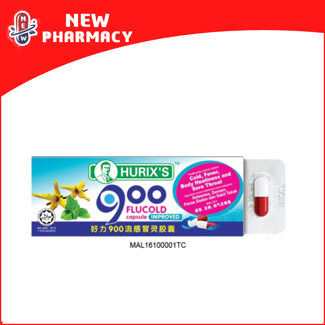 Hurix's 900 Flucold 6 capsule | Lazada